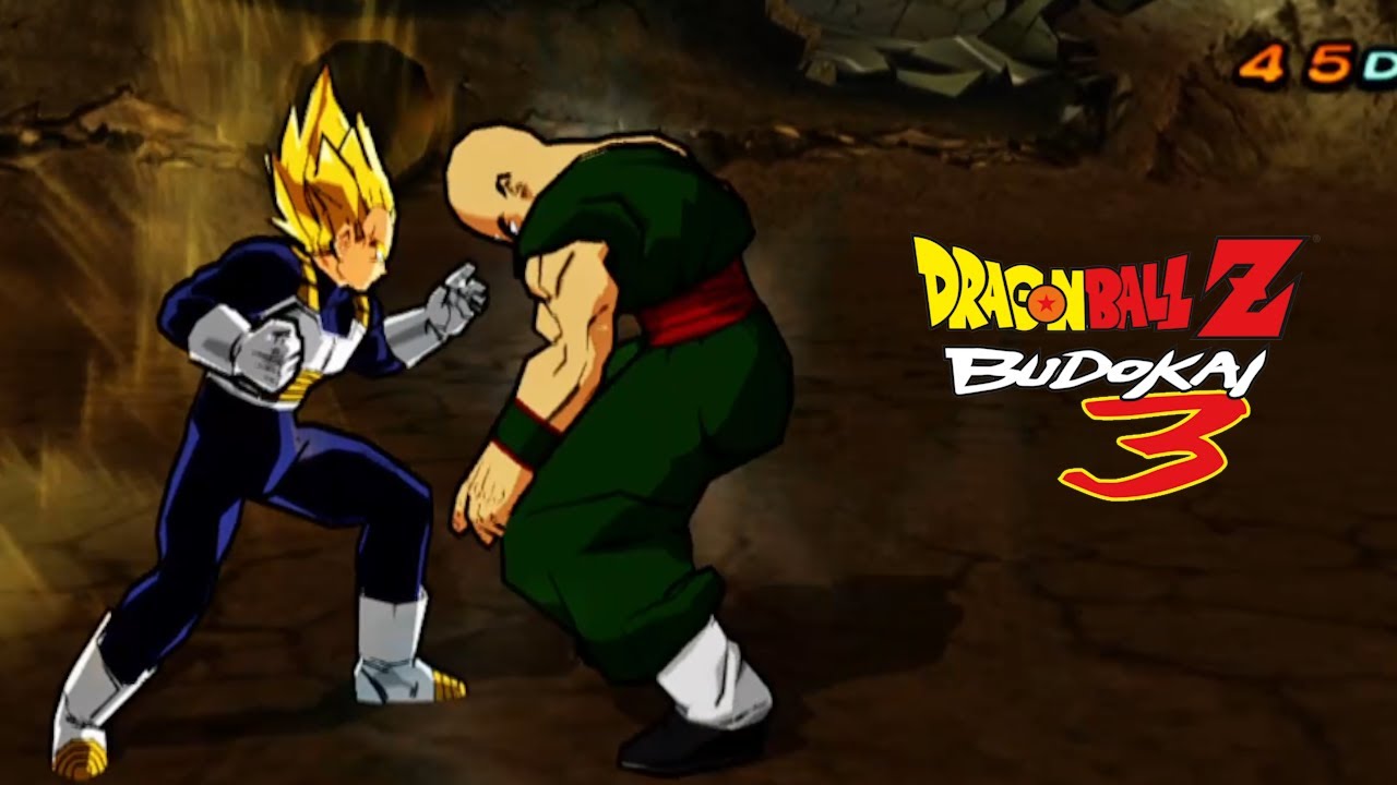 Dragon Ball Z Budokai 3 Vegeta (Cell Saga) vs Tien (Alt Costume ...