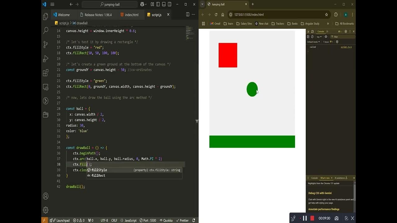 Create a Jumping Ball Animation with JavaScript | Step-by-Step Tutorial for Beginners - YouTube