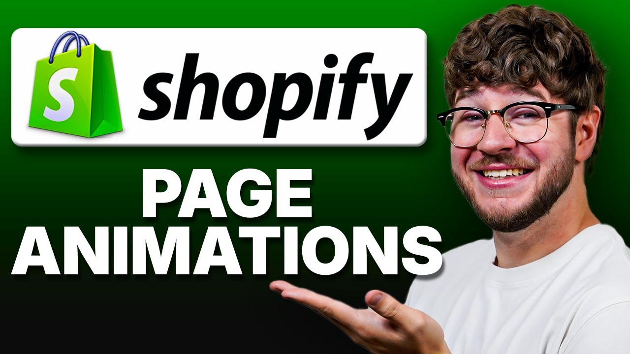 How to Add Page Animations in Shopify (Step-by-Step) - YouTube