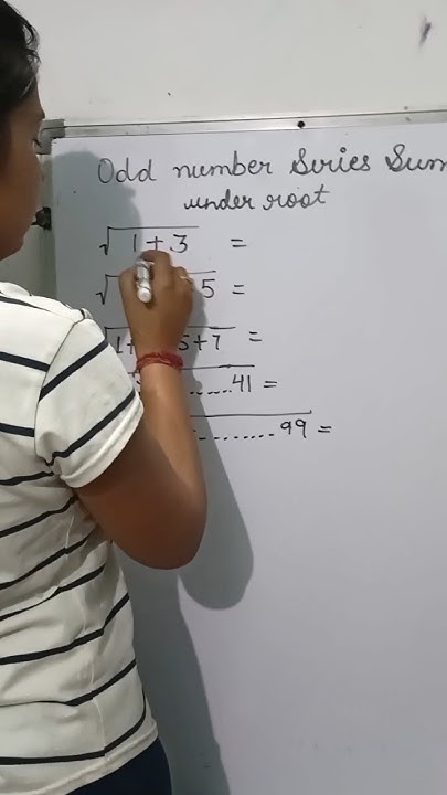 odd number series sum under root@MathsByGaganPratap @Shorts #education #mathstricks - YouTube