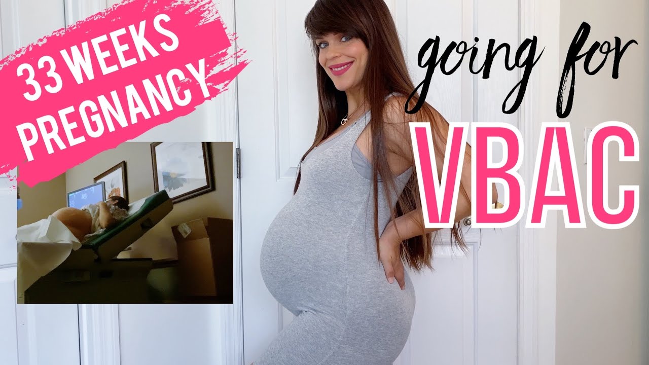 33 Weeks Pregnancy Update, Baby Bump And Ultrasound | Going For VBAC ...