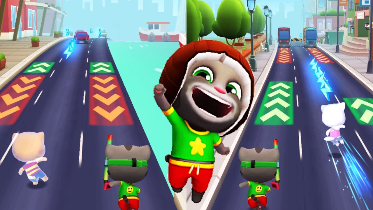 Splashy Tom Racing - Talking Tom Gold Run - YouTube