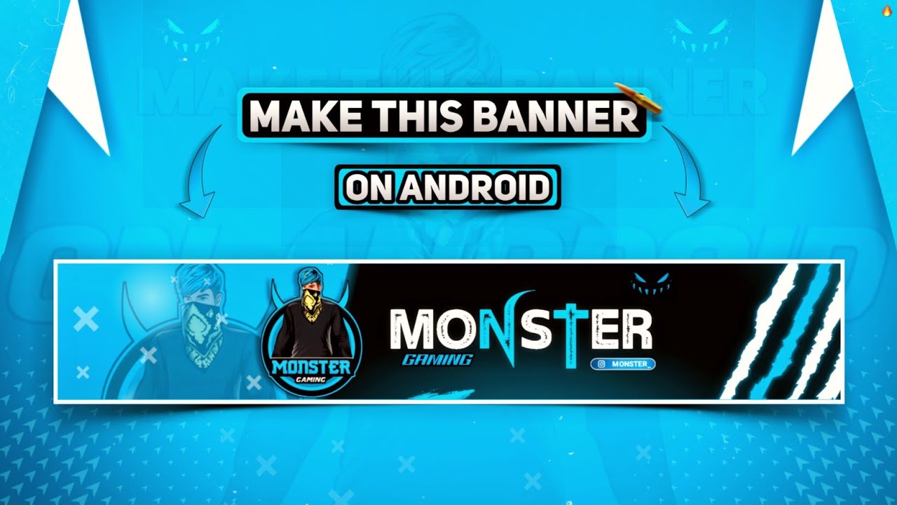 How to Make Banner For YouTube Channel || How to Make Gaming banner in ...