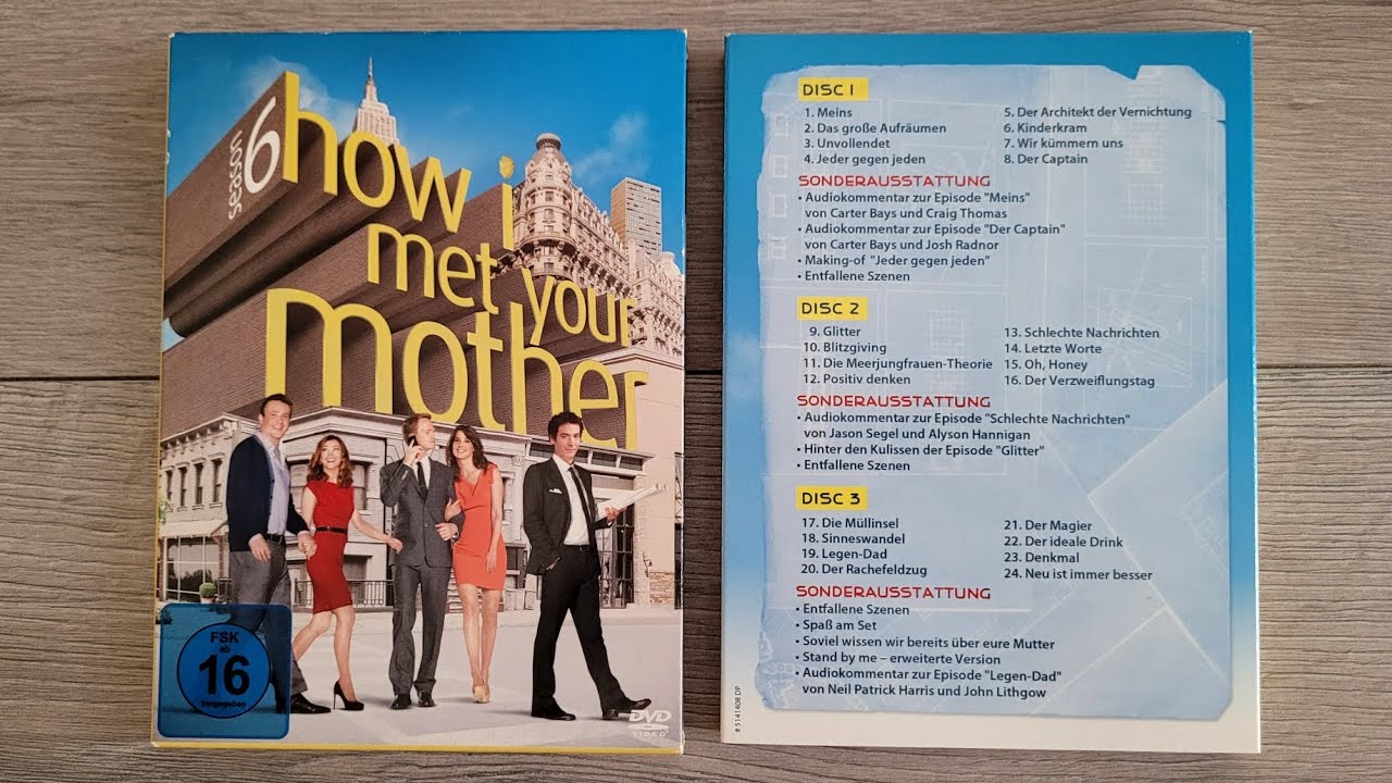 How I Met Your Mother - Season 6 - DVD Staffel 6 (3 DVDs) UNBOXING ...