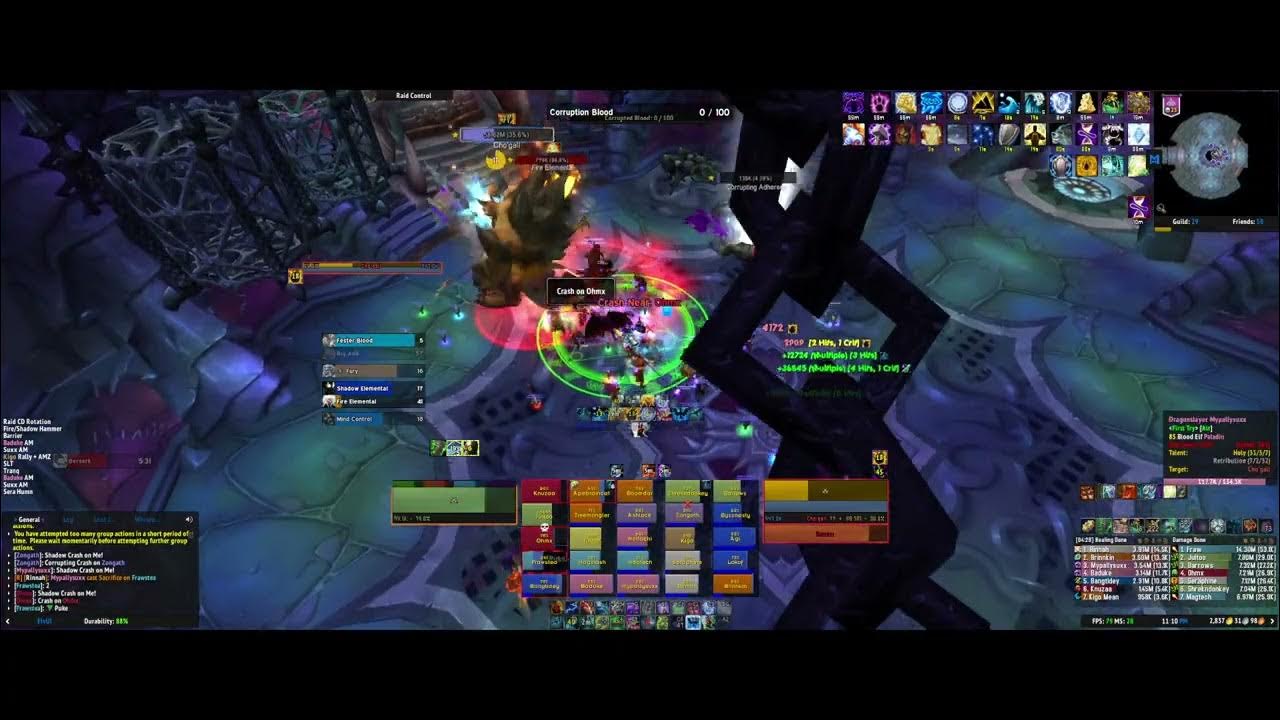 Cho'gal 25 Man Heroic - Resto Shaman PoV - YouTube