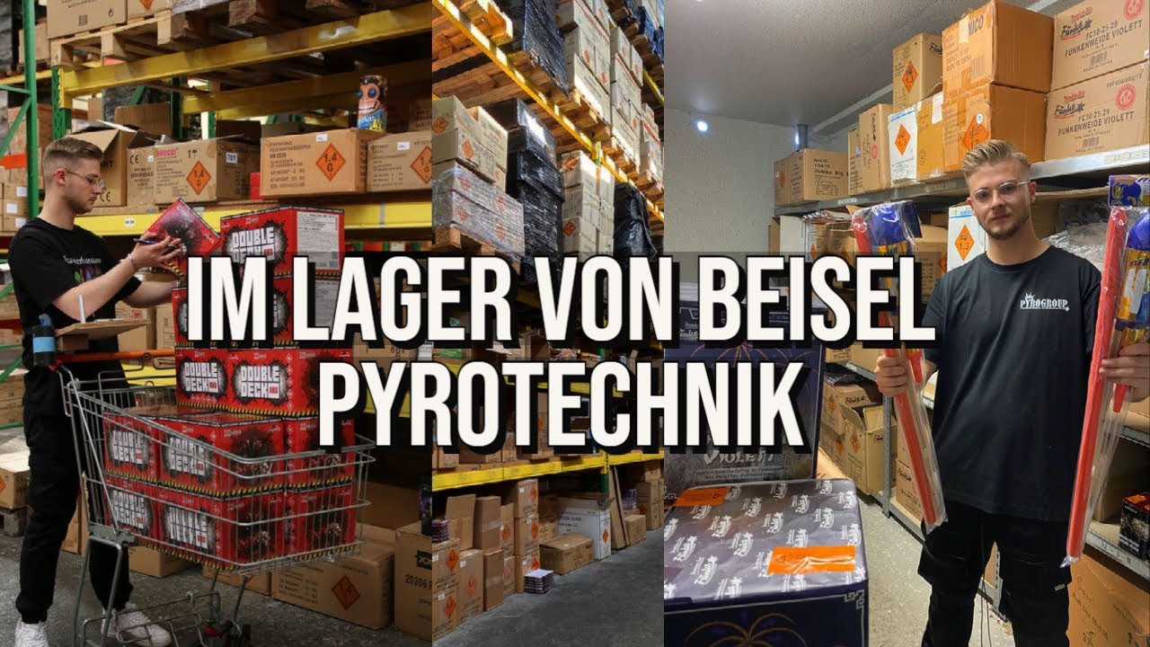 FEUERWERK IM LAGER VON BEISEL PYROTECHNIK 🧨🧨🧨 - YouTube