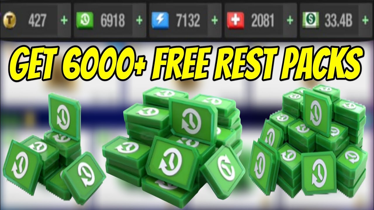 Secret to have 6000+ FREE Rest Packs 7000+ Morale and 2000+ Treatment ... Secret to have 6000+ FREE Rest Packs 7000+ Morale and 2000+ Treatment ...