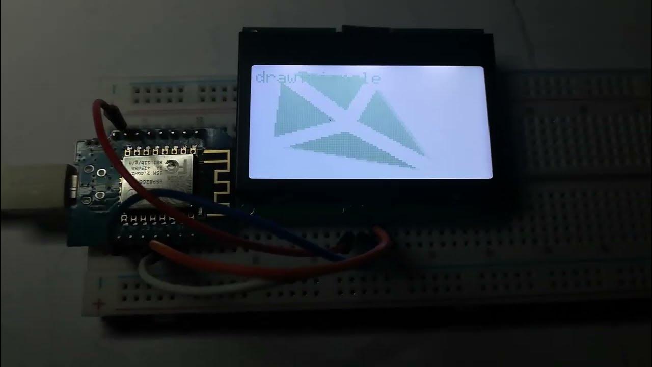 test with 128x64 ST7567S i2c monochrome display (2) - YouTube