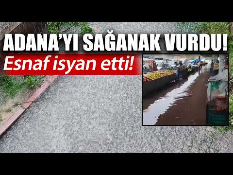 Meteoroloji Uyarmıştı, Adana'da Sağanak Yağış Etkili Oldu