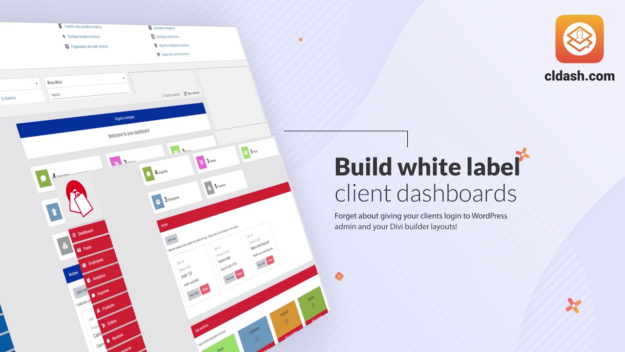 Clientdashboard - white-labeled cms solution for Divi & Wordpress - YouTube