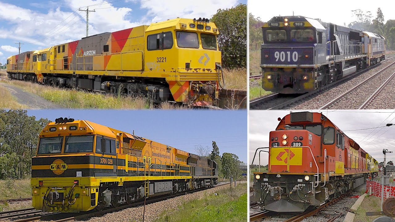 Diesel locomotives light engine moves Pt1 - YouTube