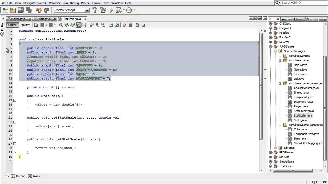 Java 2D OpenGL RPG Tutorial 9: RPG Mechanics and final Stat System - YouTube