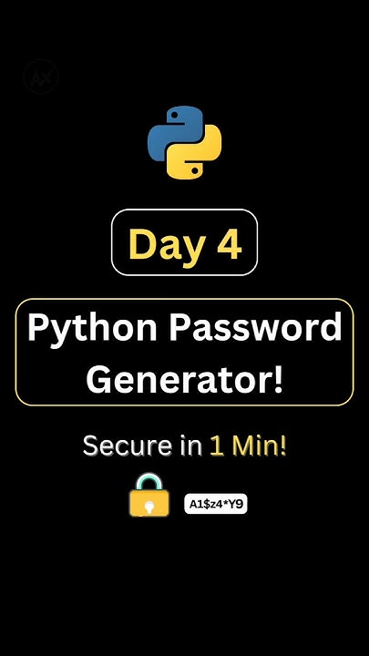 Python Password Generator | Create Secure Passwords in 1 Minute 1 #shorts #coding #python #facts ...