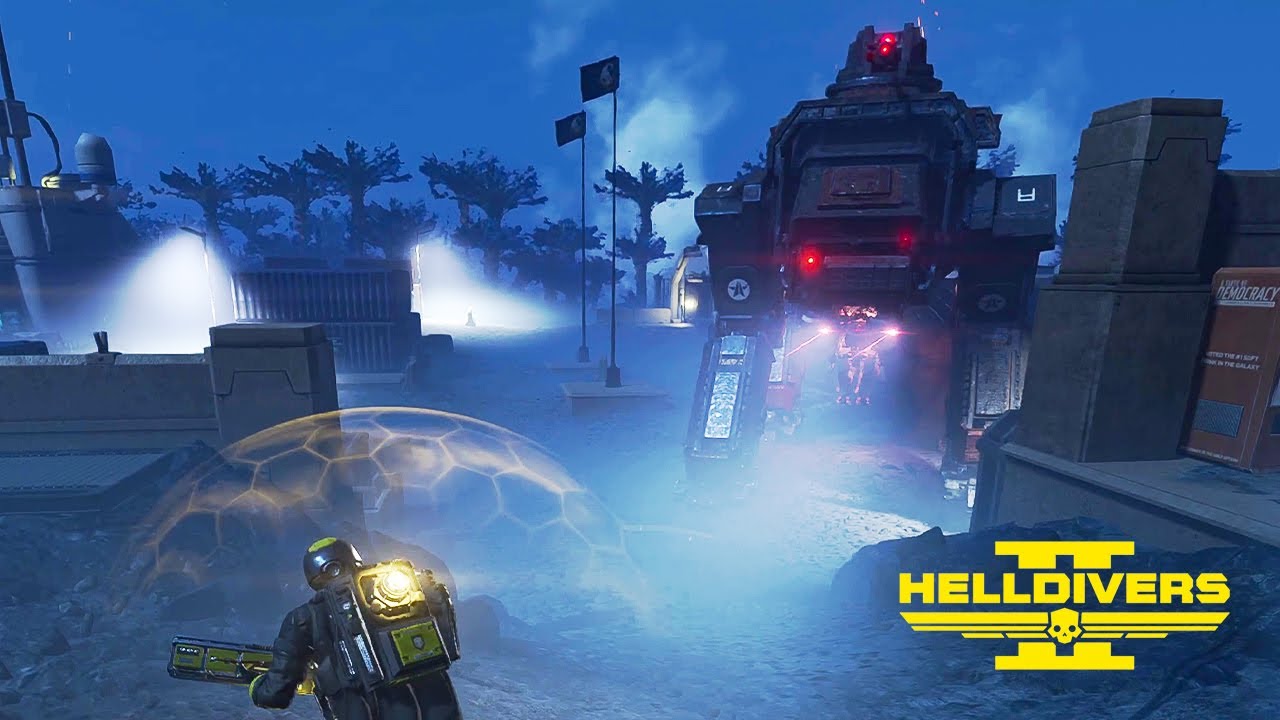 Helldivers 2 Automaton AT-AT is Scary to Face... - YouTube