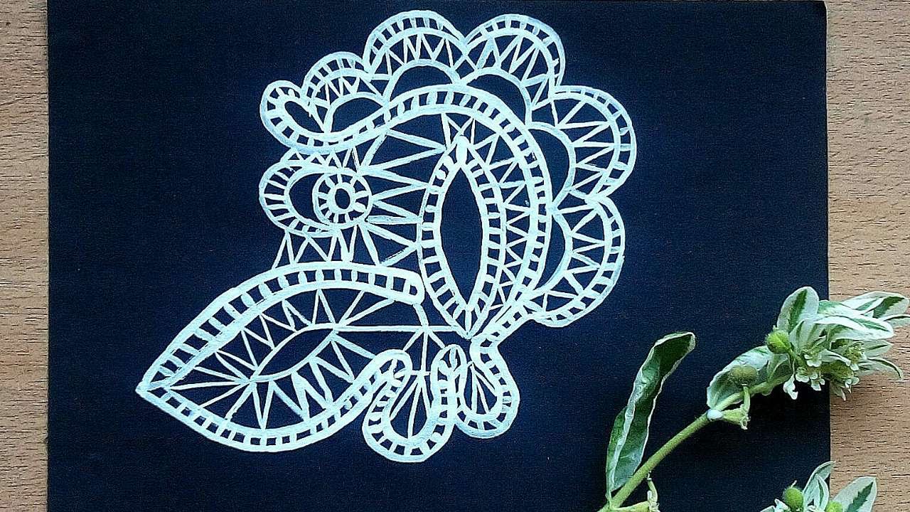 How To Draw A Beautiful Russian Lace. - DIY Crafts Tutorial ...