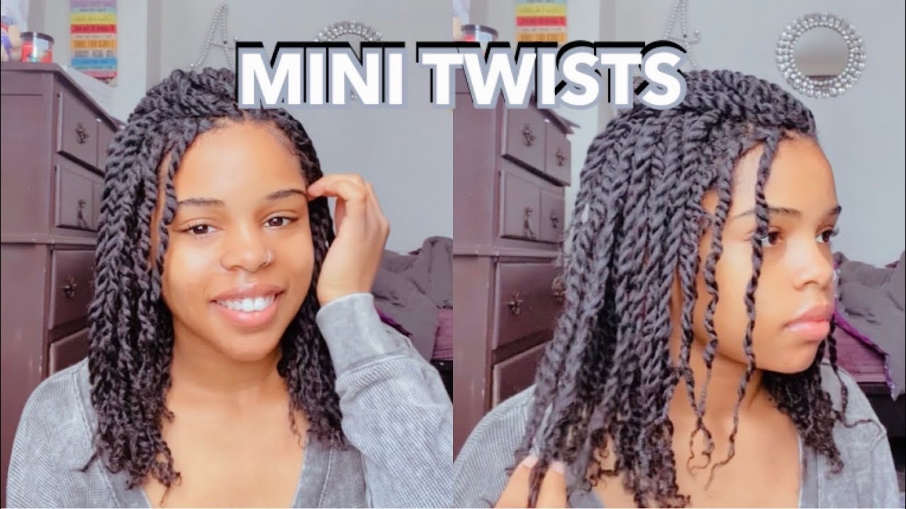 JUICY MINI TWISTS ON NATURAL HAIR - YouTube
