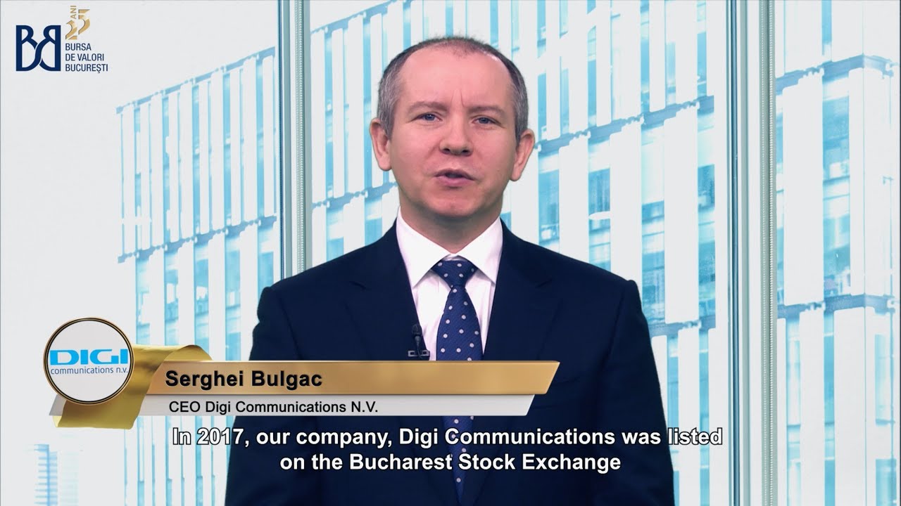 Serghei Bulgac, CEO Digi Communications anniversary message for 25 ...