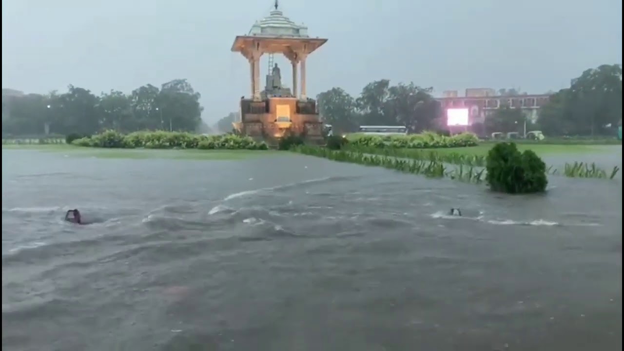 Today rain in Jaipur Rajasthan - YouTube