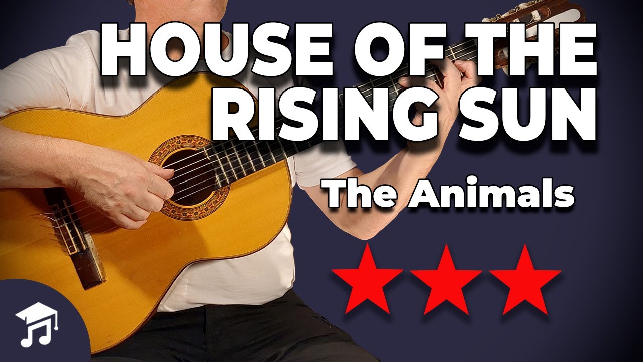 HOUSE OF THE RISING SUN 🎸 The Animals | Partitura + Tablatura | 🎓 Tutorial Avanzado en Guitarra ...