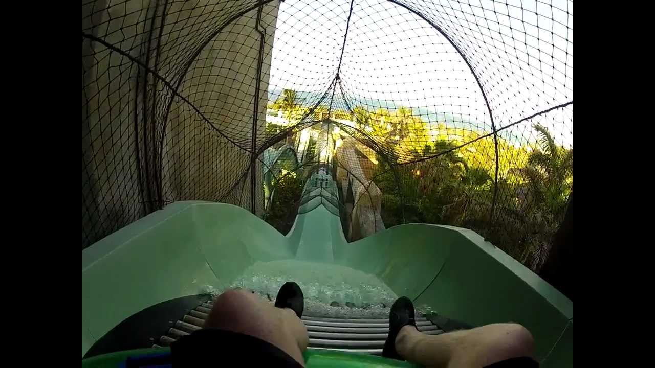 Atlantis Resort WaterSlide in Nassau Bahamas on April 2012 - YouTube