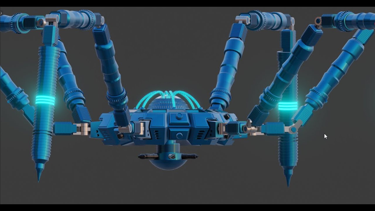 DIGITALGOLD- Mechanical 6 Legged insect - YouTube