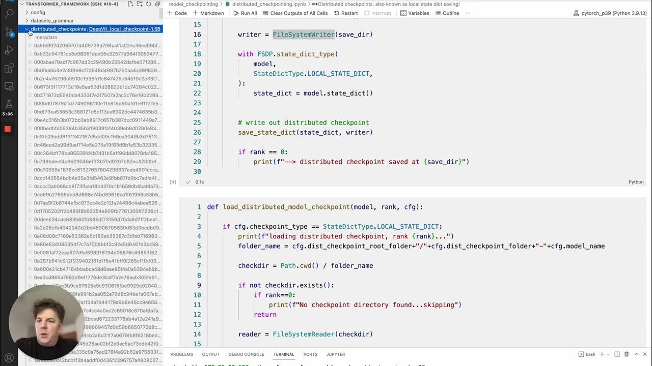 Part 6: Loading and saving models with FSDP local state dictionary ...