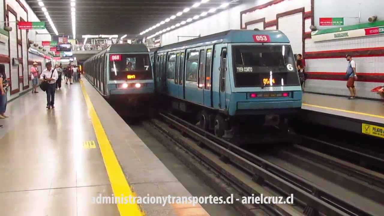 Metro de Santiago | Estación Irarrázaval L5 / Alstom NS93 2053 + 2068 ...