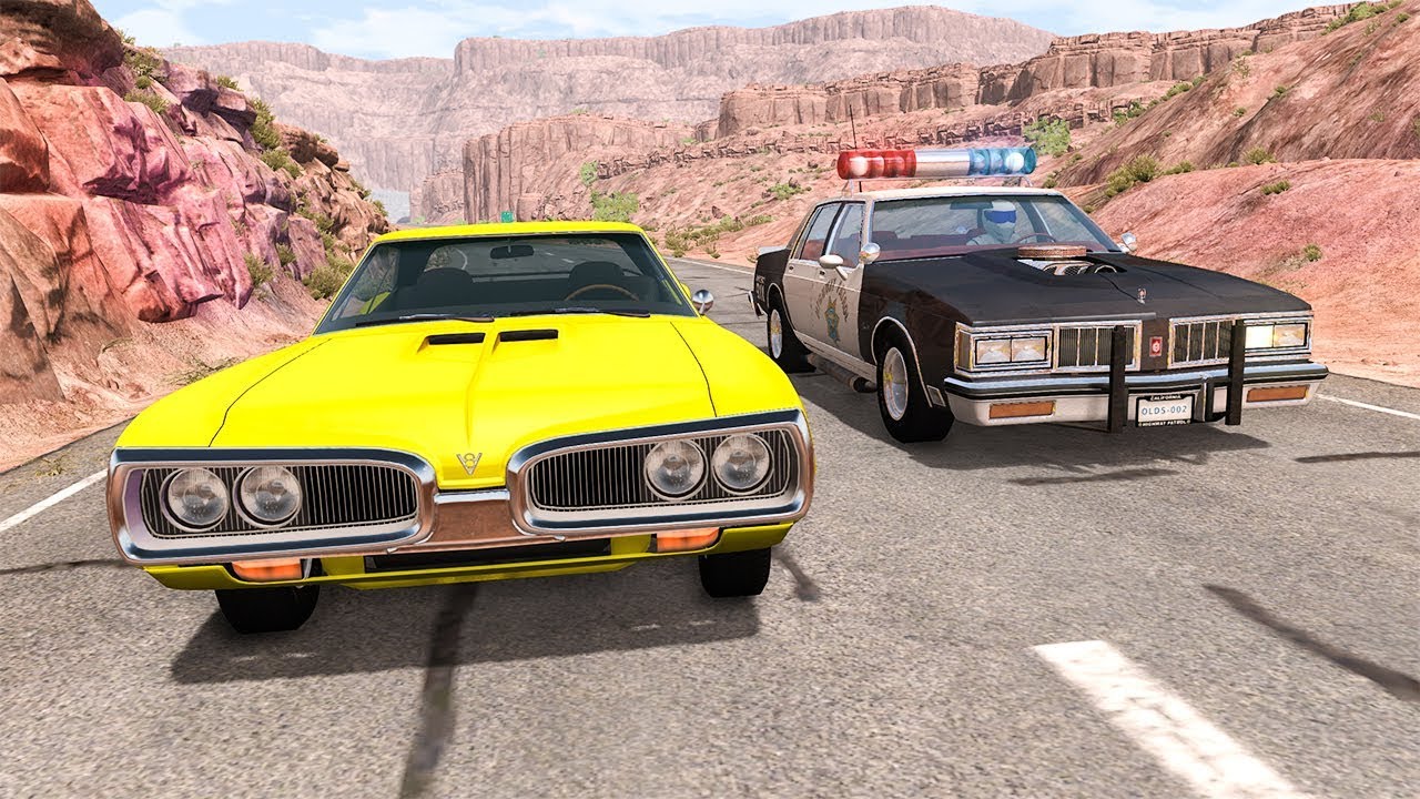 Police Chasing Street Racers #2 - BeamNG DRIVE - YouTube