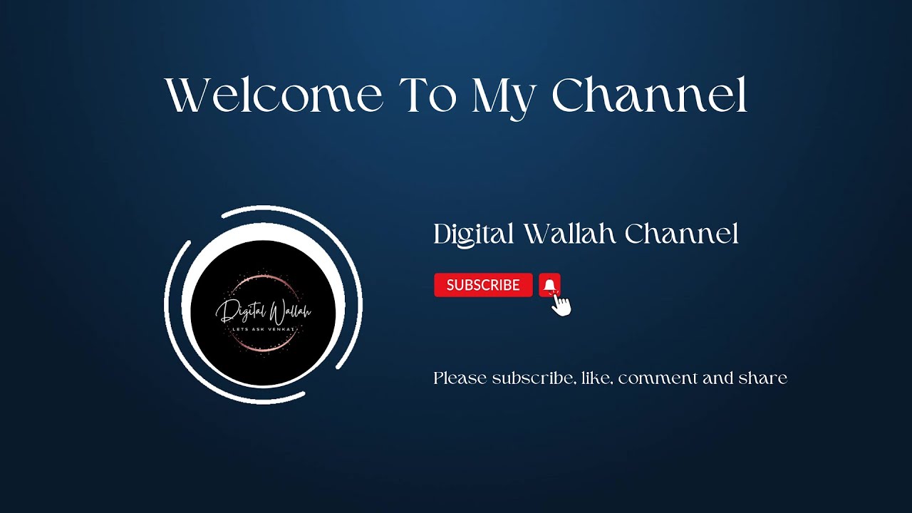 Welcome to Digital Wallah Channel II Website Design II Blog II Affiliate Marketing II ...