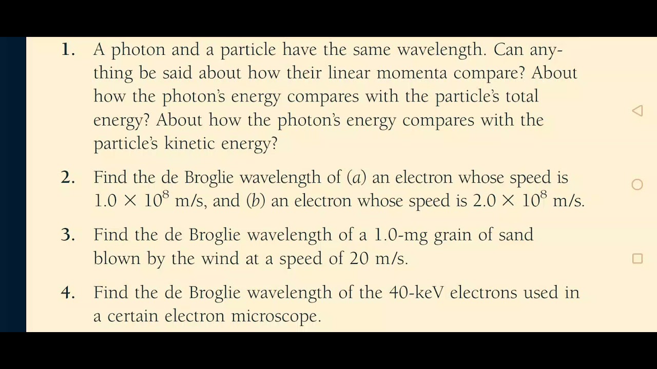 ind the de Broglie wavelength of the 40-keV electrons used in certain ...