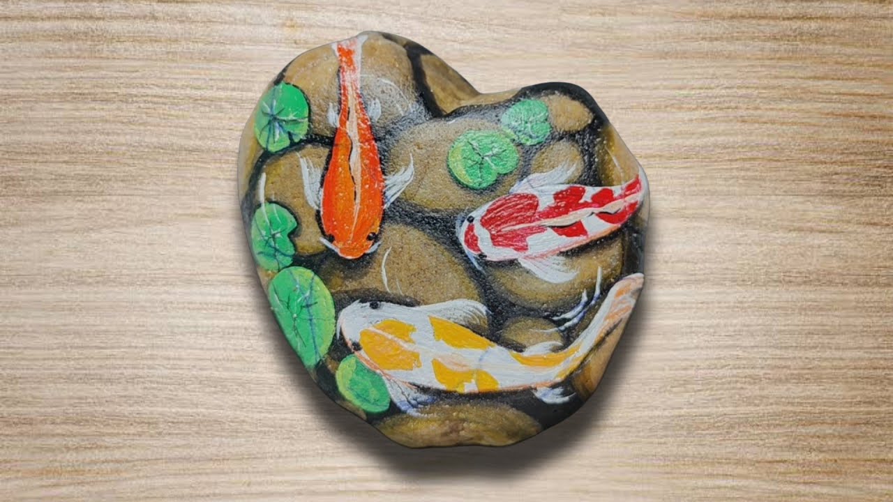 DIY stone painting | Stone Art for Home Decor | 3D stone Art | Under ...
