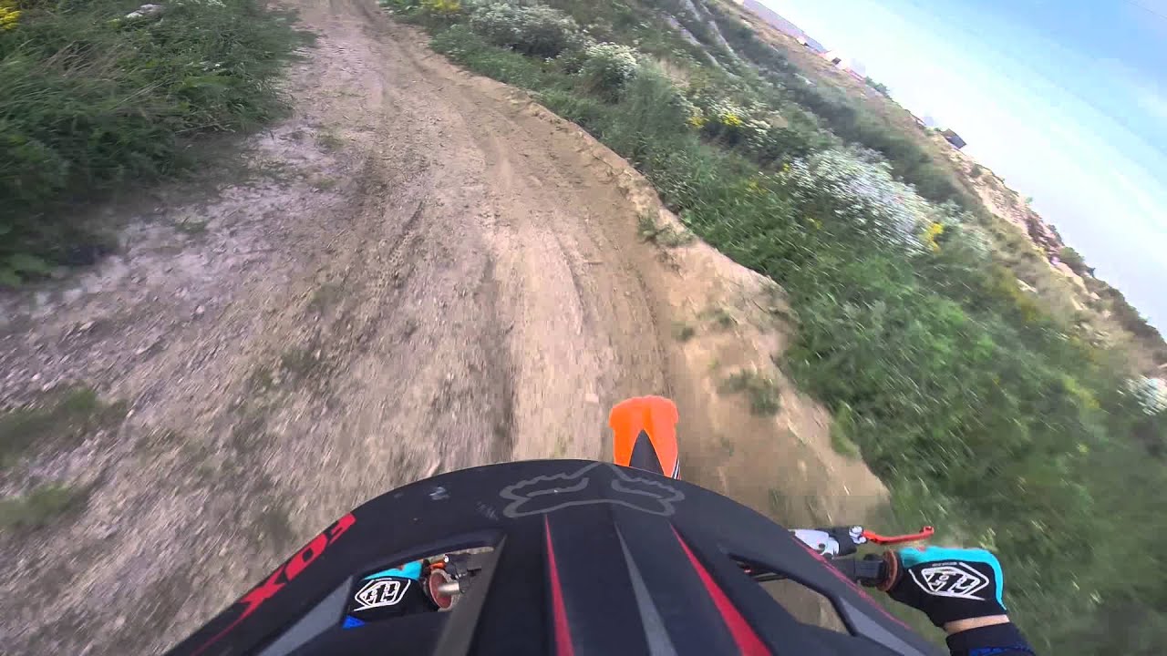 New Track Layout! GoPro Ktm 350 - YouTube