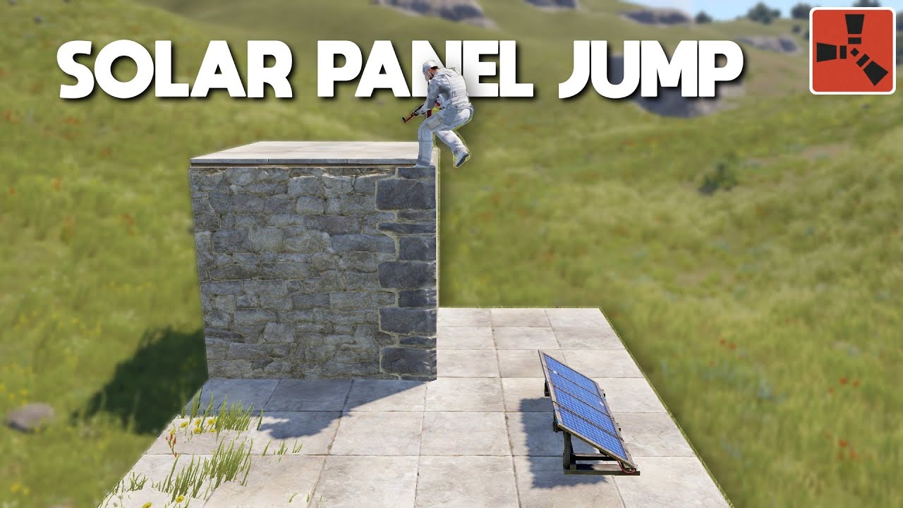 RUST - How to do the Solar Panel Jump - New 2024 TIPS? TICKS? - YouTube