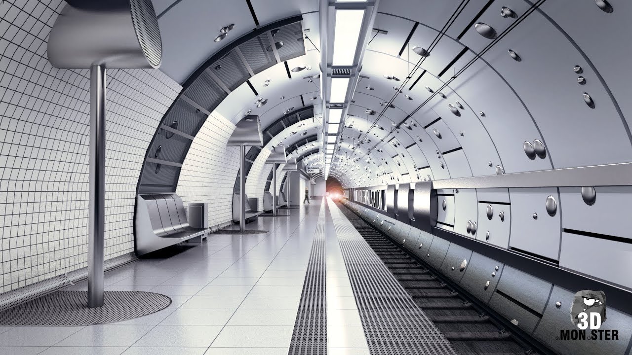 Making of / Metro Scene / Cinema 4D / Timelapse / V-Ray / Photoshop ...