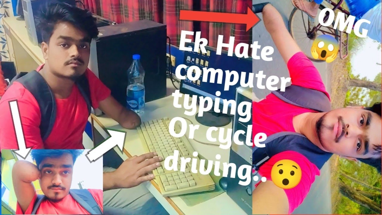 Ek Hate Computer Typing Or Cycle Driving!!OMG 😱!! Please Sobai Amake Support koro Plz 🙏 - YouTube