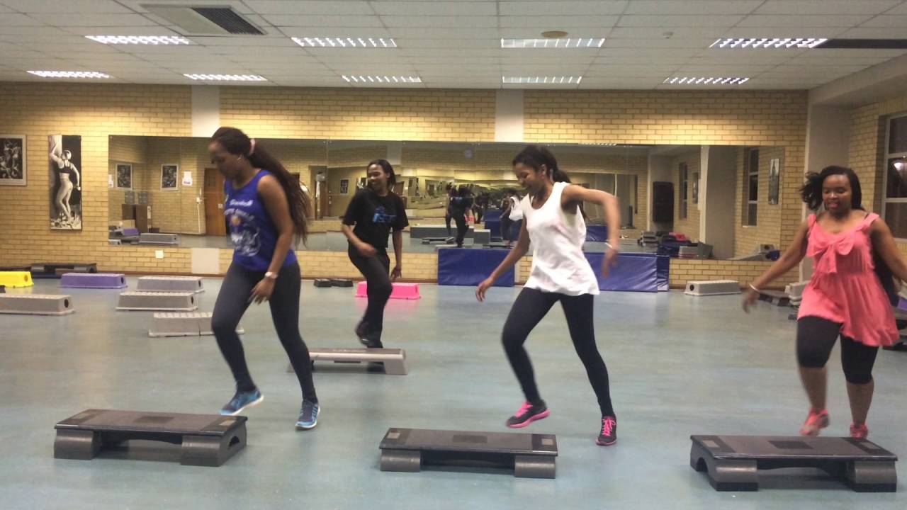 Intermediate step aerobics - YouTube