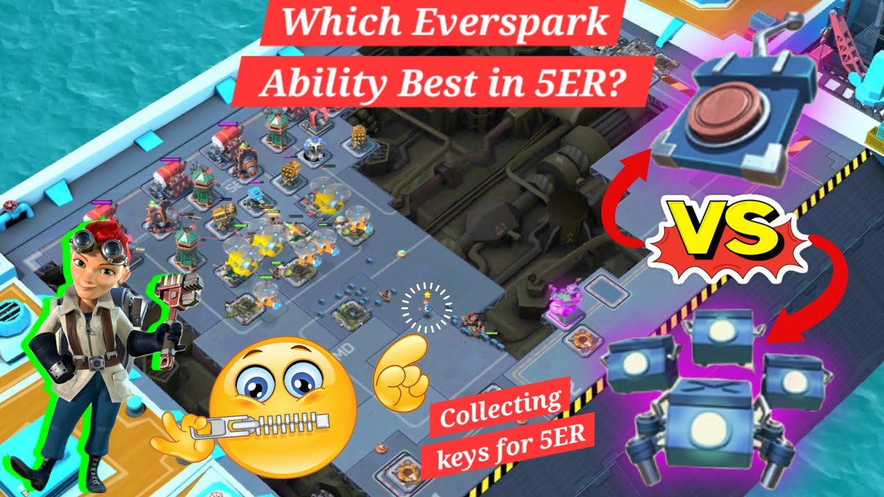 I switched Everspark's ability, and *This* Happened & Collecting for 5ER 🔑 #boombeach - YouTube