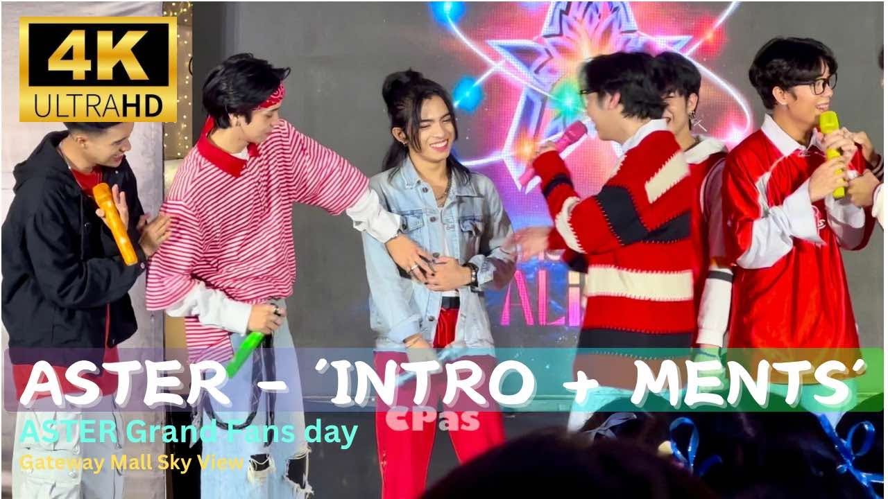 [FANCAM] ASTER - 'Introduction + Ments' at ASTER Grand Fans Day (122124) - YouTube
