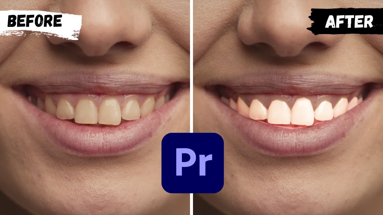 How To Whiten Teeth in Premiere Pro | Easy 1-minute Tutorial - YouTube