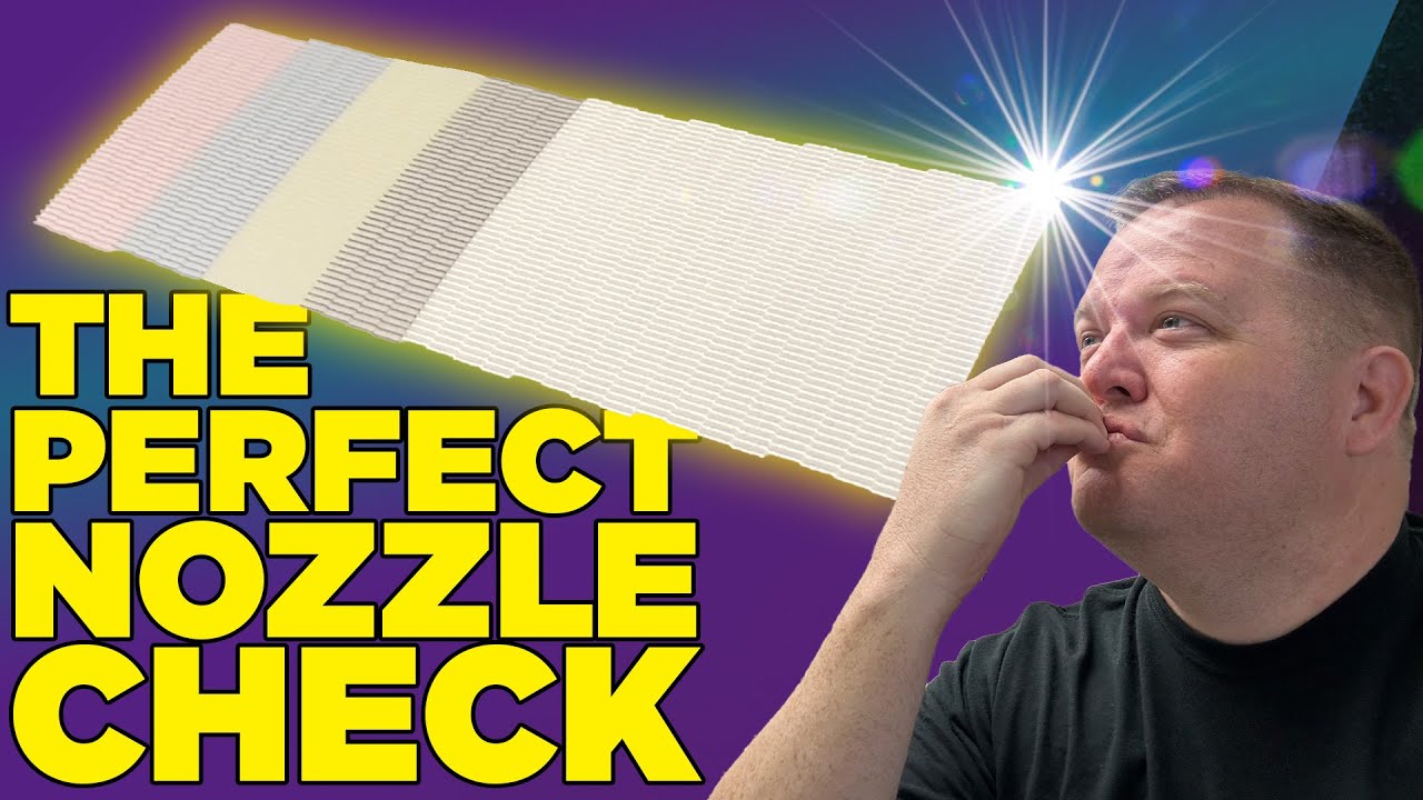 The Perfect Nozzle Check | Mimaki DTF Ink - YouTube