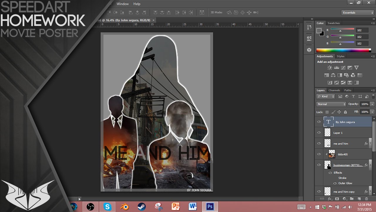 Movie Poster [Homework/Speedart] - Seguranator2001 - YouTube