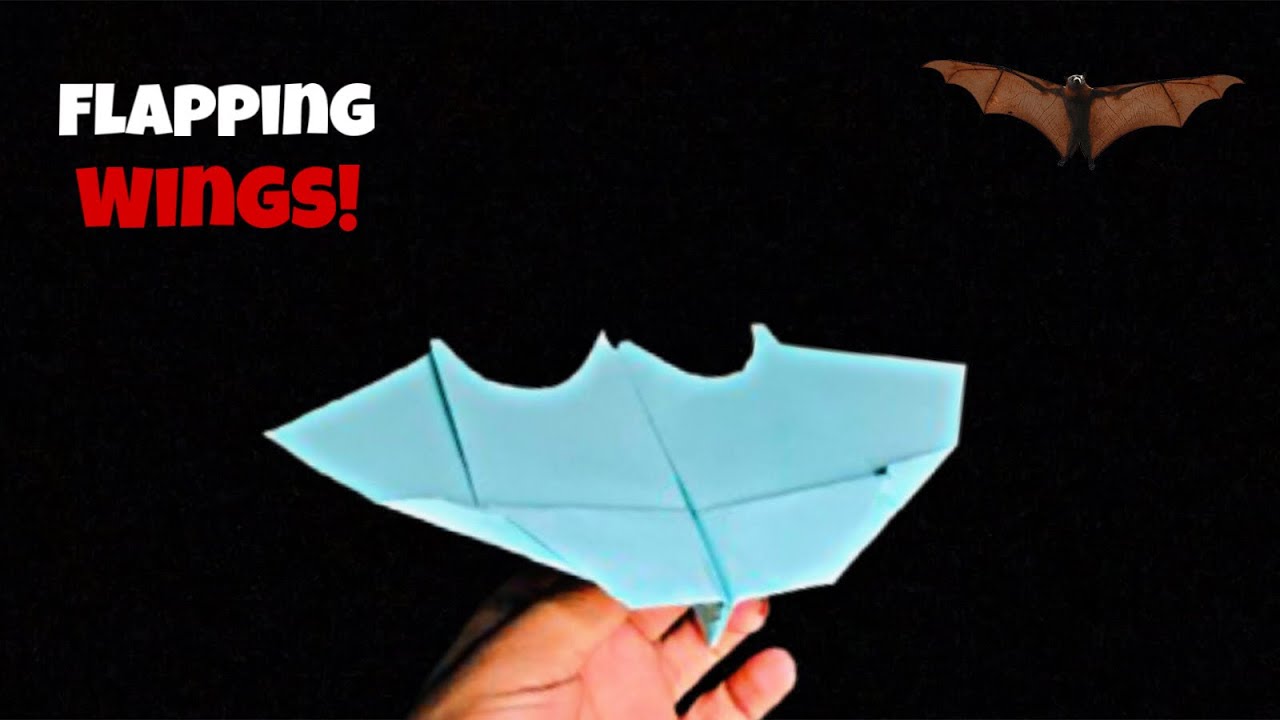 How to Make Paper Bat (flapping), like Butterfly, BEST Bat Paper ...