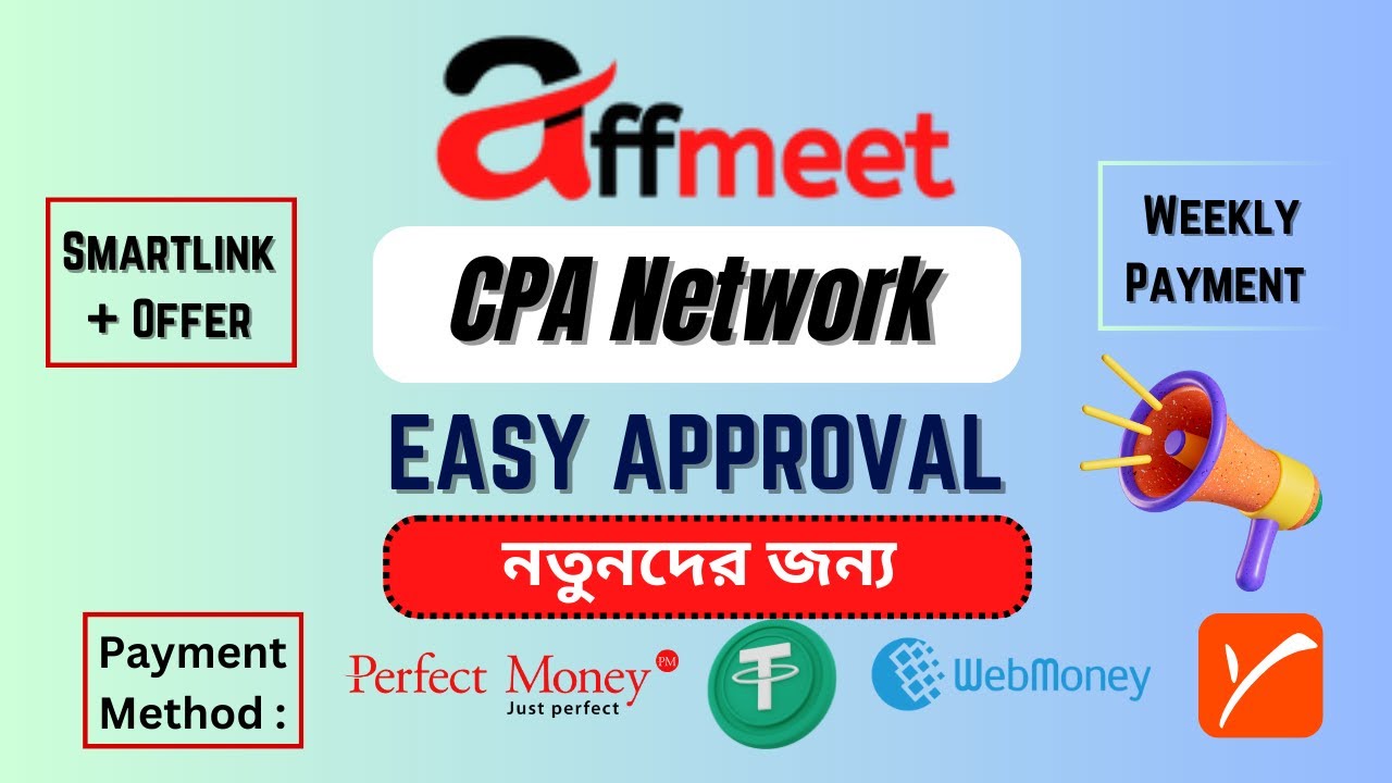 Affmeet🔥Best Smartlink Affiliate Network | CPA Marketing Bangla Tutorial 2023 | Fair Trick - YouTube