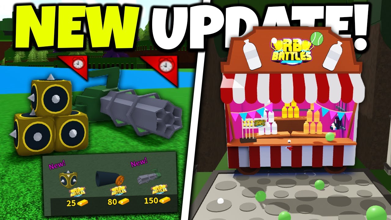 *NEW* RB BATTLES UPDATE!! (minigun, Spike block) | Build a boat for ...