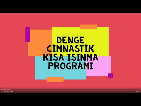 Denge Cimnastik - Ritmik Cimnastik Altyapı grupları için kısa ısınma programı 1