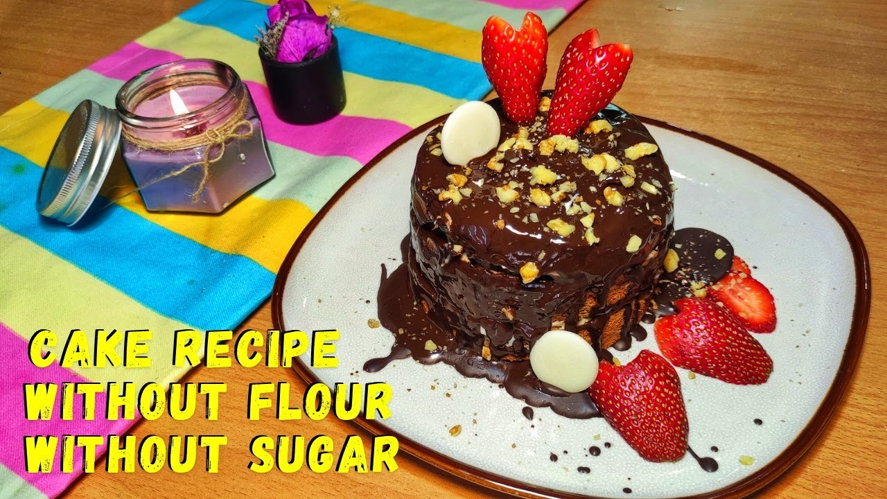 Bake a delicious chocolate cake without sugar and without flour - Cake ...