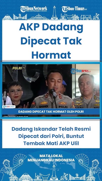 SHORT Dadang Iskandar Telah Resmi Dipecat dari Polri, Buntut Tembak Mati AKP Ulil - YouTube