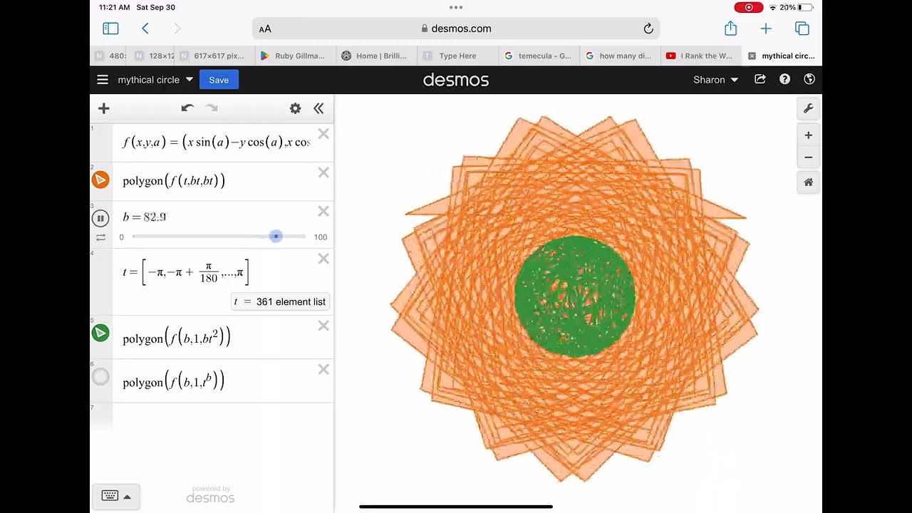 Desmos cool art - YouTube