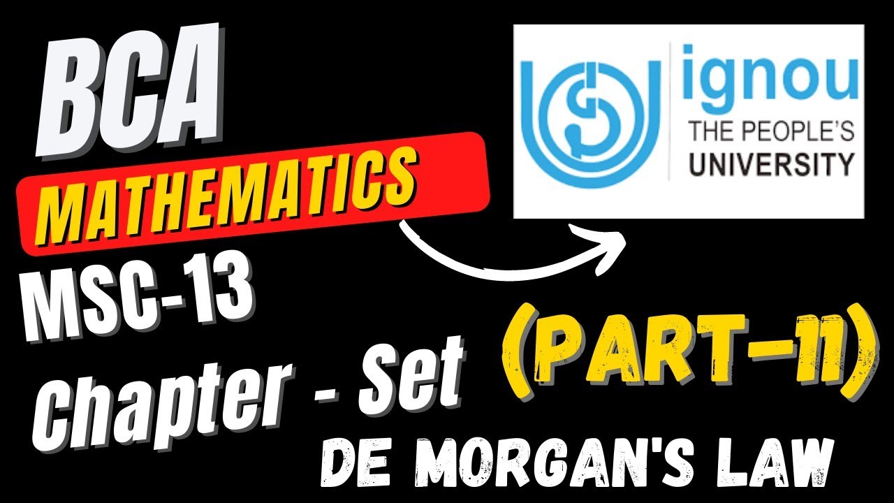 IGNOU BCA Discrete Mathematics MCS 013 Part 11 Set Relation And ignou-bca-discrete-mathematics-mcs-013-part-11-set-relation-and