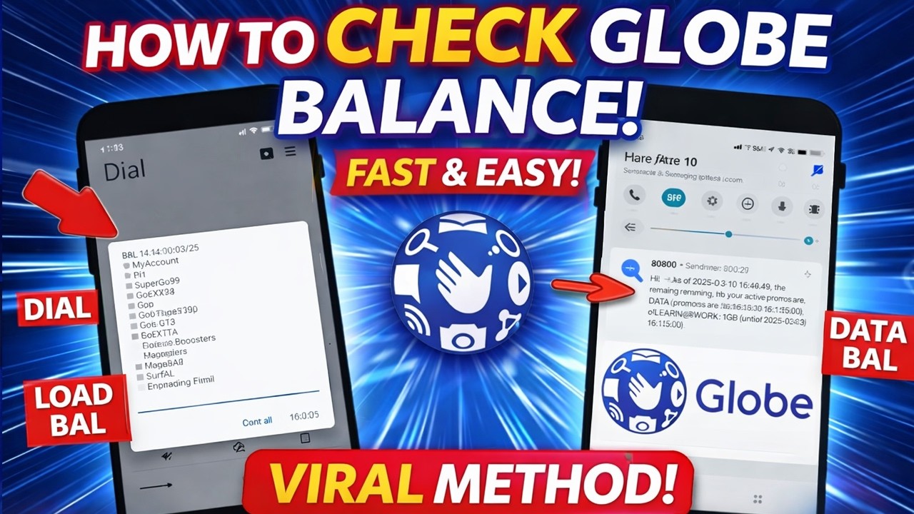 How to Check Globe Load Balance in 5 Seconds (Step-by-Step) - YouTube